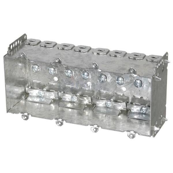 7.31 in. x 2.5 in. x 3 in. Rectangle Galvanized Steel Electrical ...