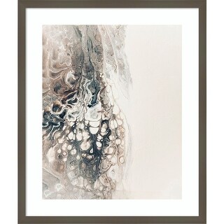 Abstract Flow by Incado Wood Framed Wall Art Print - Svelte Clay Grey ...