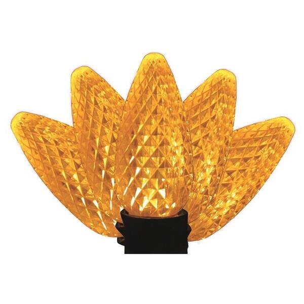 Holiday Bright Lights LED PS C9 Yellow 25 ct Christmas Light Bulbs ...