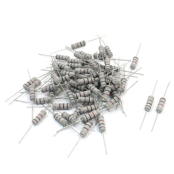 1K Ohm 2Watt Axial Leading Type Color Ring Carbon Film Resistors 60 Pcs ...