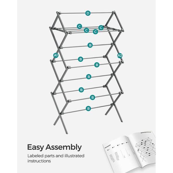 clothes drying rack instructions