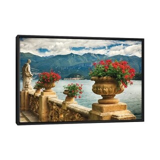 iCanvas "Balustrade With Lake View, Villa Balbienello, Lenno, Lake Como ...