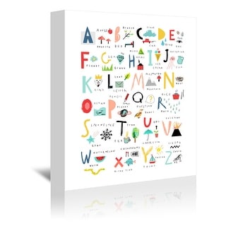 Americanflat - 8" x 10" Hand Drawn Alphabet by Elena David Wrapped ...