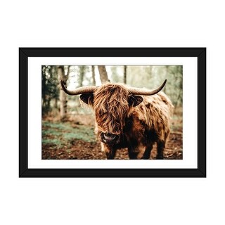 iCanvas "Longhorn Brown Highland Cow" by Lauren Lilly PFA - Bed Bath ...