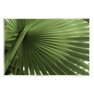Stupell Green Tropical Leaf Wall Plaque Art Design by Graffi*Tee ...