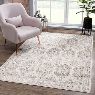 Bloom Rugs Troya Collection Floral Vintage Boho Area Rug - Bed Bath ...