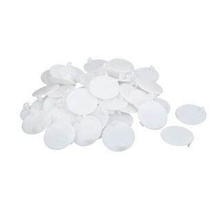 38mm Dia Plastic Round Flush Mounted Tube Insert Hole Plugs 50pcs ...