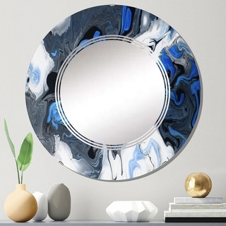 blue edged mirror