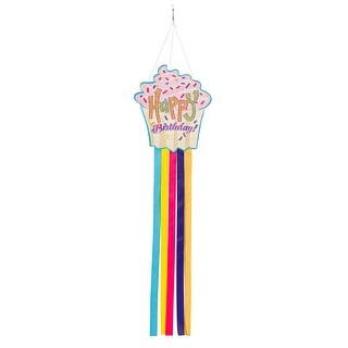 Happy Birthday Cupcake Shaped Fabric Wind Spinner - Bed Bath & Beyond ...