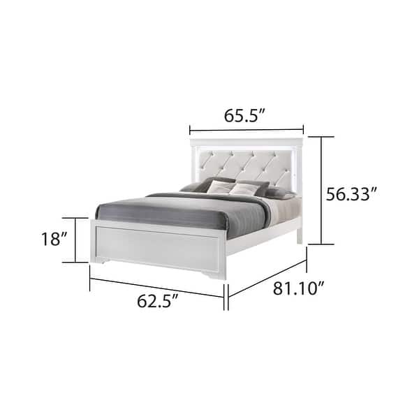 Brooklyn Modern Style 4PC/5PC Upholstery Bedroom Set Made with Wood ...
