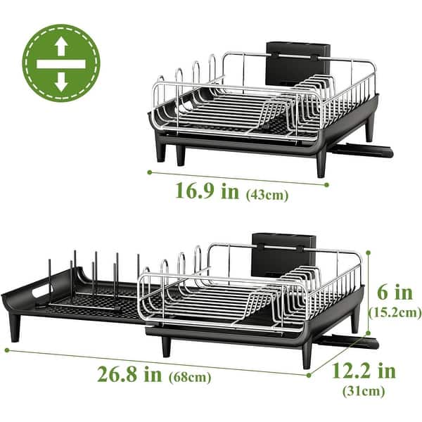 Dish Drying Rack - Expandable Dish Rack for Kitchen Counter - Bed Bath ...