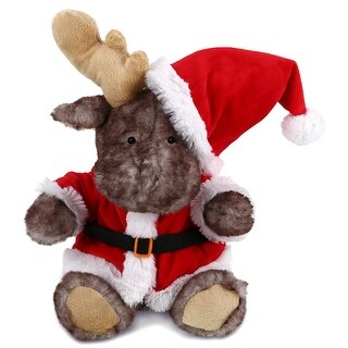 DolliBu Santa Sheep Stuffed Animal Plush with Red Santa Claus Outfit ...