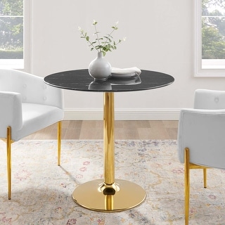 Verne 35" Artificial Marble Dining Table - Bed Bath & Beyond - 34740637