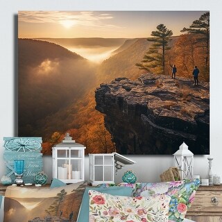Designart "Arkansas Whitaker Point II" Landscapes Metal Wall Art Living ...