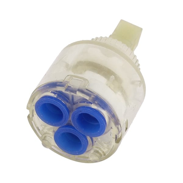 Plastic Shell Water Tap Faucet Cartridge Valve Clear Blue 35mm Diameter ...