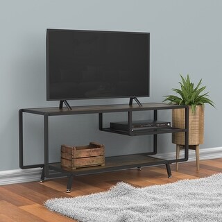Brown/Black Rustic TV stands Console - Bed Bath & Beyond - 35795607