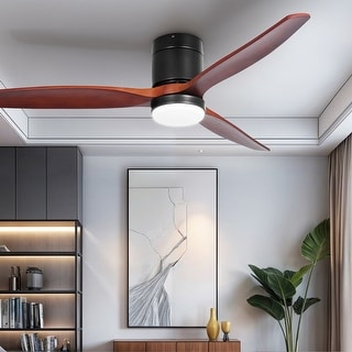 Moasis 52 Inch LED Ceiling Fan with Lights Remote 3 Blades - Bed Bath ...