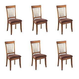 Ashley Furniture D199-01 Berringer Dining UPH Side Chair w/ Microfiber ...