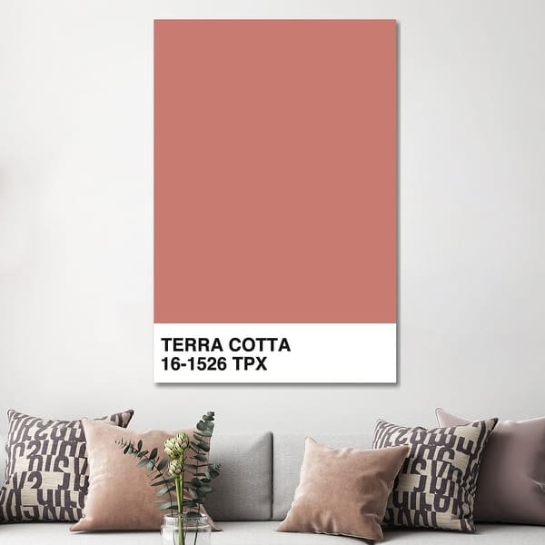iCanvas "Terra Cotta 16-1526 TPX" by Honeymoon Hotel Canvas Print - Bed ...