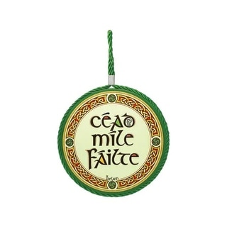 Multi Color Ceramic Cead Mile Failte Wall Plaque with Celtic Knot ...