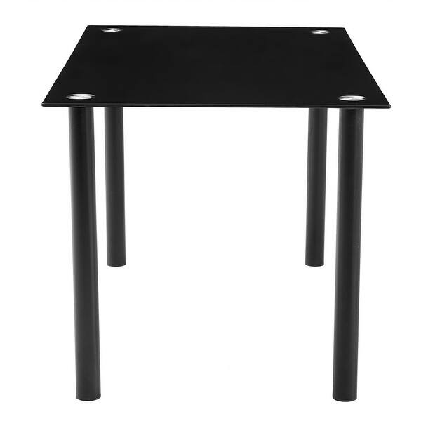 Simple Round Tube Table Leg Dining Table Black - Bed Bath & Beyond ...
