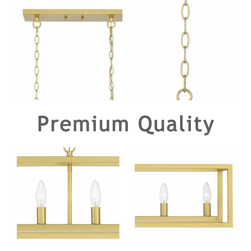 Acroma 8 - Light Kitchen Island Linear Chandelier-UL Certified - N/A ...