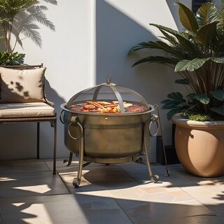 Commercial Grade Outdoor Smokeless Wood Burning Portable Fire Pit - 19. ...