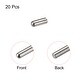 3x4mm Dowel Pins, 20pcs Round Head Flat Chamfered End Dowel Pin ...