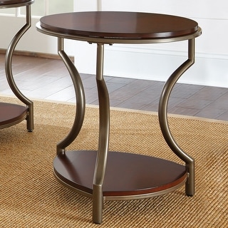 Steve Silver Marcus Round Mixed Media Side Table - Bed Bath & Beyond ...