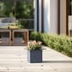 Tall Concrete Square Plant boxes / Large Indoor and Outdoor flower ...