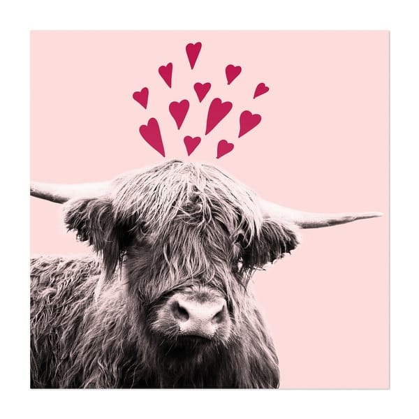 Highland Cow Valentines Day 1 Collage Animals Cute Art Print/Poster ...
