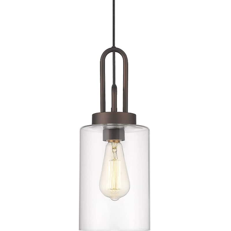 Pendant Light Kitchen Island Hanging Light with Clear Glass Shade - Bed Bath & Beyond - 36189227