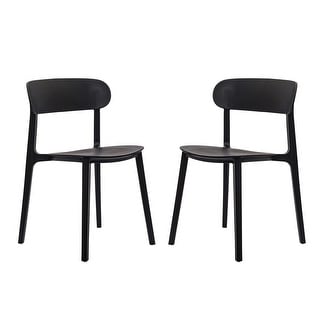 Commercial All-Weather Resin Stack Chair with Contoured Backrest-Set of ...