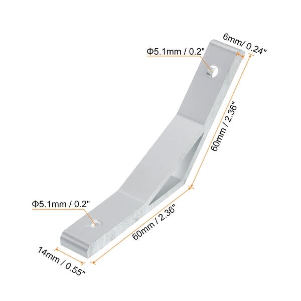 6Pcs 135 Degree Angle Aluminum Profile Corner Brackets 2020 Series ...