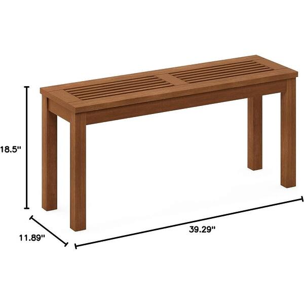 Outdoor Backless Bench, Natural - Bed Bath & Beyond - 38287671