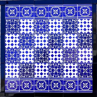 24x24 Assortment Backsplash Design 36pc Ceramic Tile Wall Mural - Bed ...