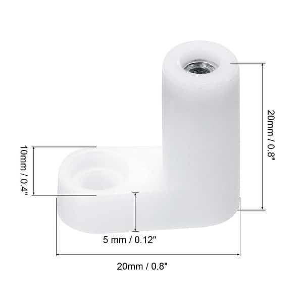 60Pcs Plastic L Type PCB Spacer Insulated Board Motherboard Standoffs ...