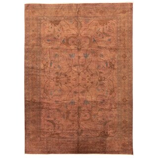 ECARPETGALLERY Hand-knotted Color transition Copper Wool Rug - 9'9 x 13 ...
