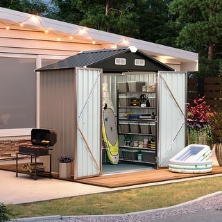 Shed Outdoor Storage Shed with Flood - Bed Bath & Beyond - 41622106