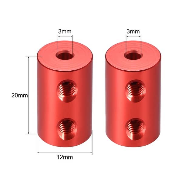 Bore Rigid Coupling Set Screw Aluminum Alloy, Shaft Coupler Connector ...