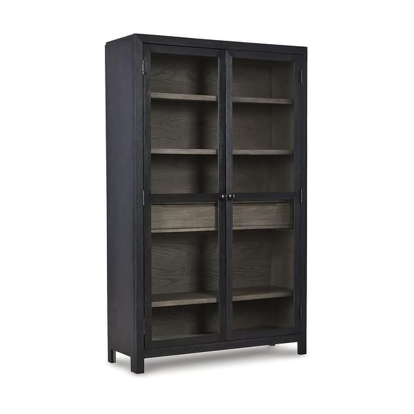 Signature Design by Ashley Lenston Black/Gray Accent Cabinet - 47"W x ...