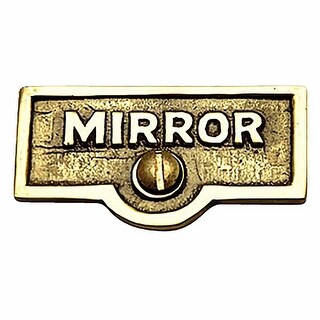 Switch Plate Tags MIRROR Name Signs Labels Lacquered Brass | Renovator ...