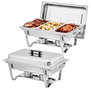 Three-Compartment Buffet Chafing Dishes and Warmers Sets for Parties ...