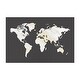 Marbel Gold World Map Collage Maps Art Print/Poster - Bed Bath & Beyond ...