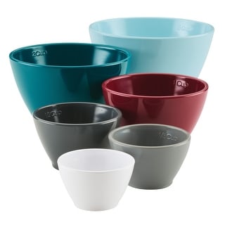 Rachael Ray Create Delicious Melamine Nesting Measuring Cups, 6-Piece ...