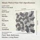 Stone Grey Random Marble Mosaic, Back Splash Tiles for Kitchen Walls ...