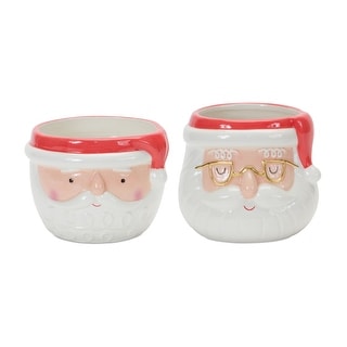 Ceramic Santa Planter (Set of 2) - Bed Bath & Beyond - 37971786
