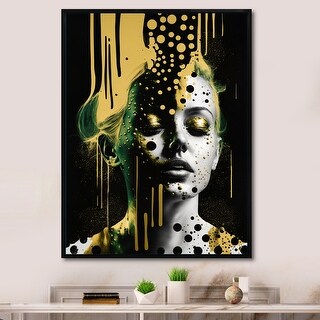 Designart "Transcending Female Potrait V" Modern Woman Framed Wall Art ...