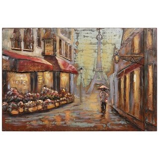 "Solo in Paris" Mixed Media Iron Hand Painted Dimensional Wall Art ...