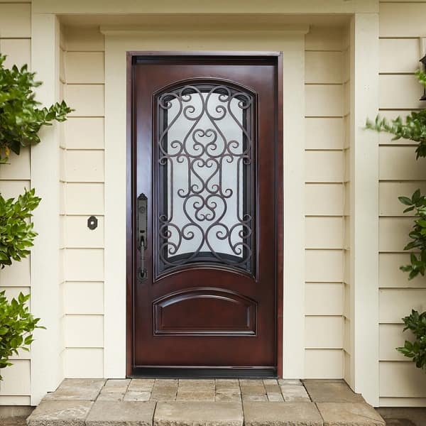 KaMic 36" x 80" Resilient PU Composite Exterior Front Door Right ...